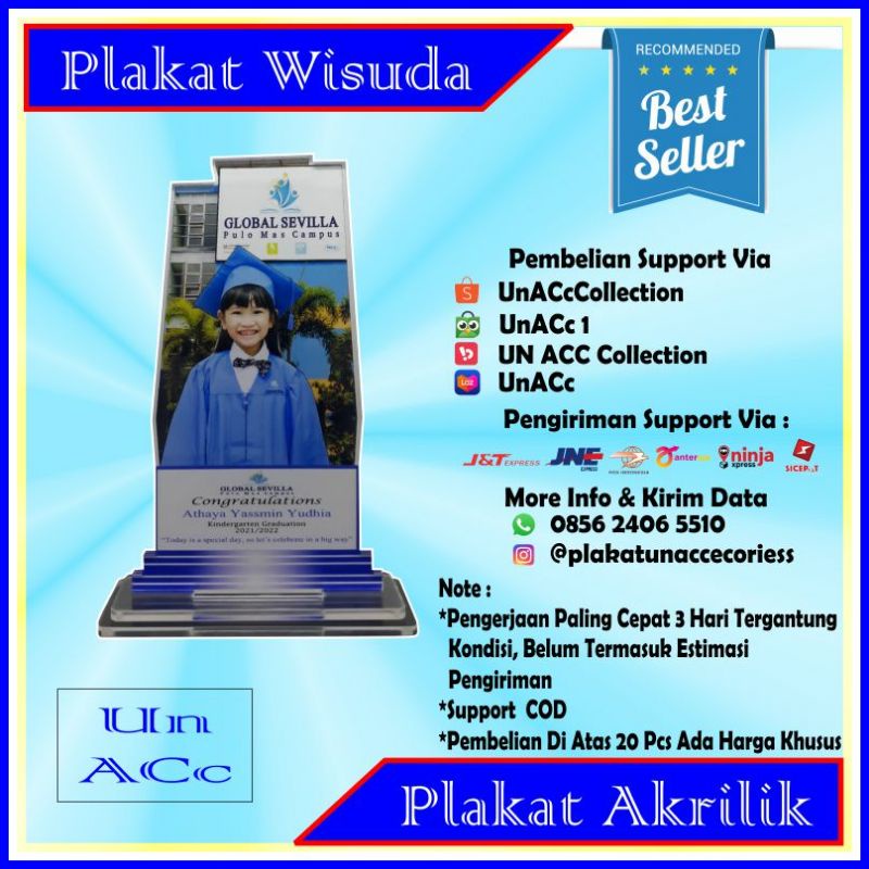 Jual Plakat Akrilik Costem Plakat TK Plakat Paud Plakat Wisuda Plakat ...
