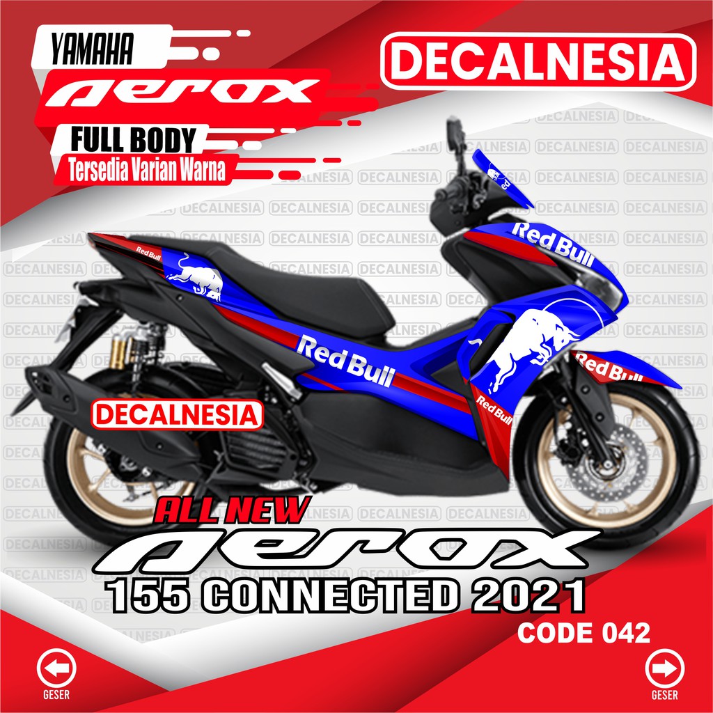 Jual Decal Stiker Motor Aerox Connected 155 ALL New 2021 2022 2023 2024 ...