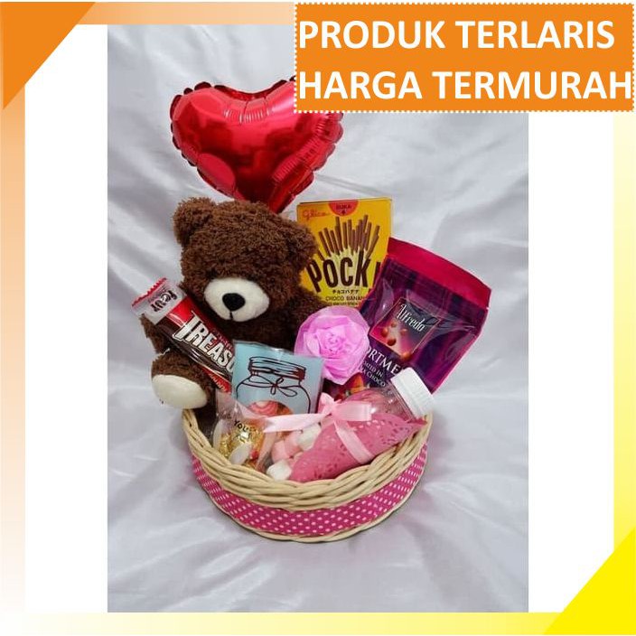Jual PAKET COKLAT VALENTINE CADBURY MARSHMALLOW BUNGA MAWAR KERANJANG ...