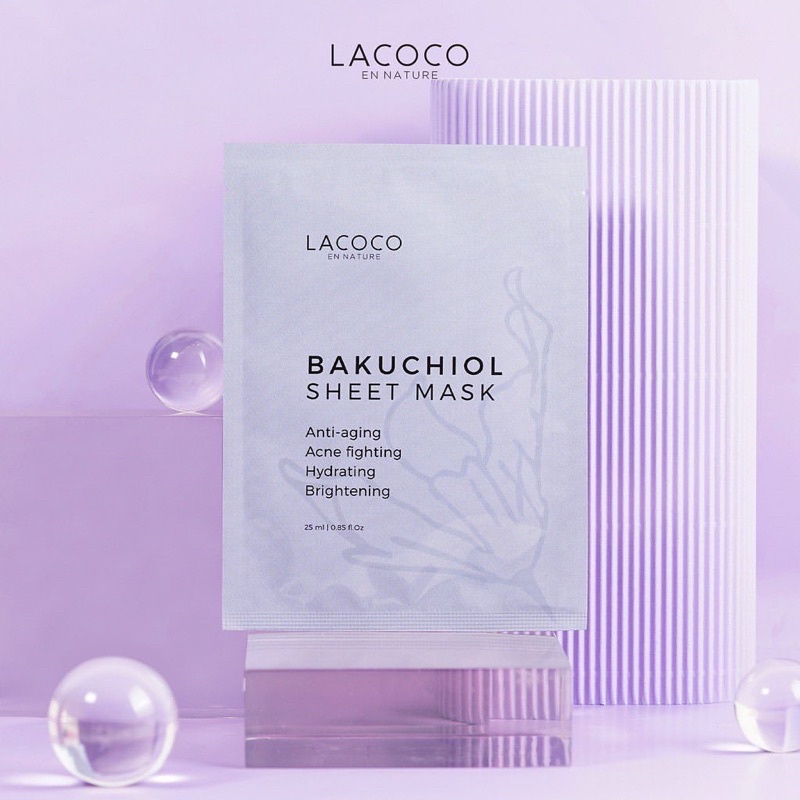 Jual LACOCO BAKUCHIOL SHEET MASK 100% ORIGINAL | Shopee Indonesia