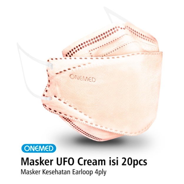 Jual Masker UFO Cream UFO Onemed KF94 Model Pokana Soft Beige Masker ...