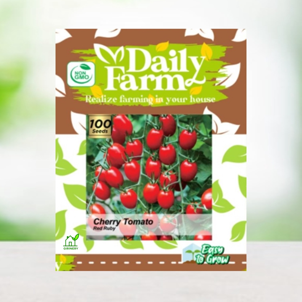 Jual Benih Tomat Cherry - TOMATO CHERRY RED RUBY - Daily Farm - Kemasan ...