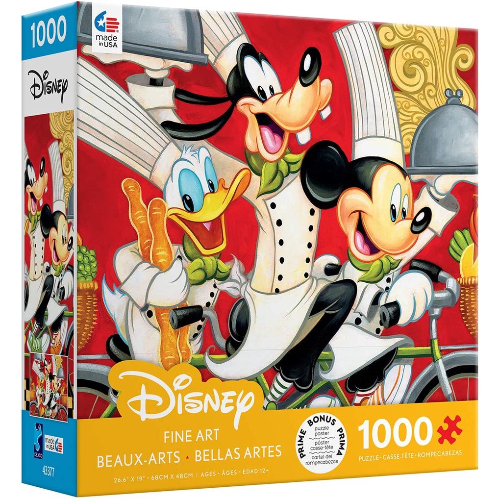 Jual Disney Puzzle Donald Duck, Mickey Mouse, & Goofy 1000 Piece Jigsaw ...