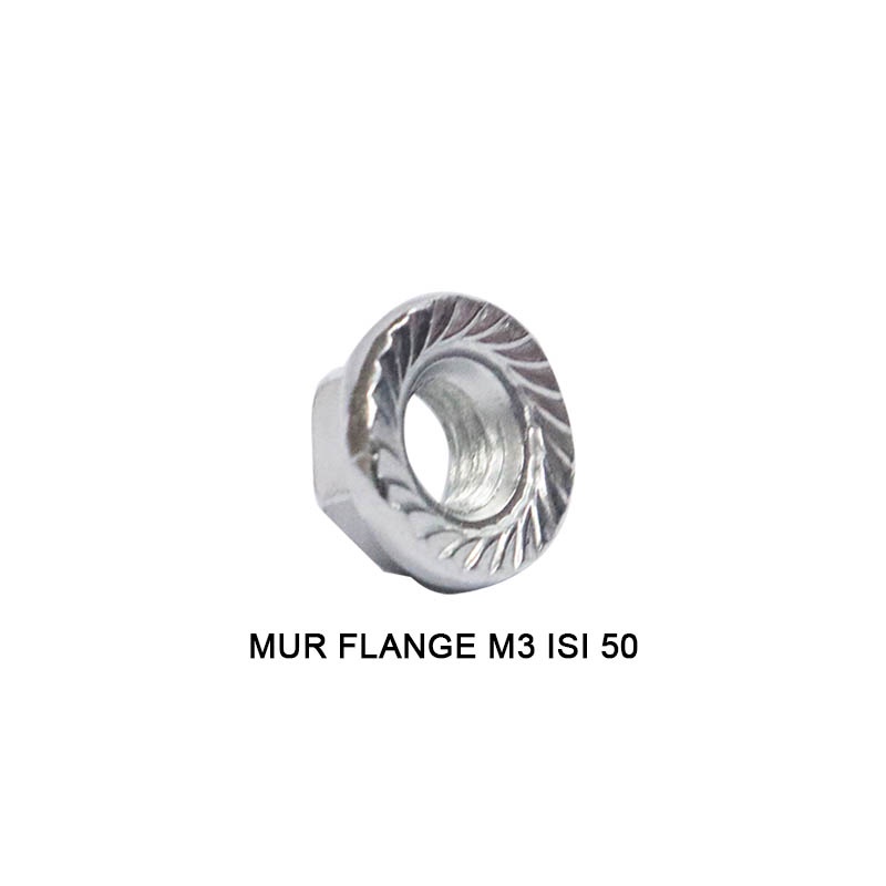 Jual EELIC MUR-FLANGE ISI 50 PCS mur 3mm dengan diameter drat dalam 3mm ...