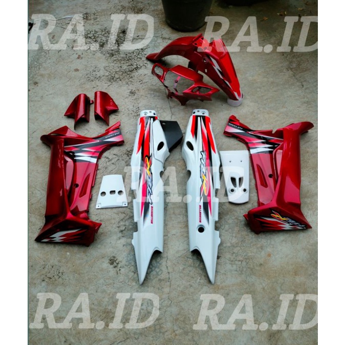 Jual Body fullset halus Yamaha fiz r milenium warna merah maroon putih ...