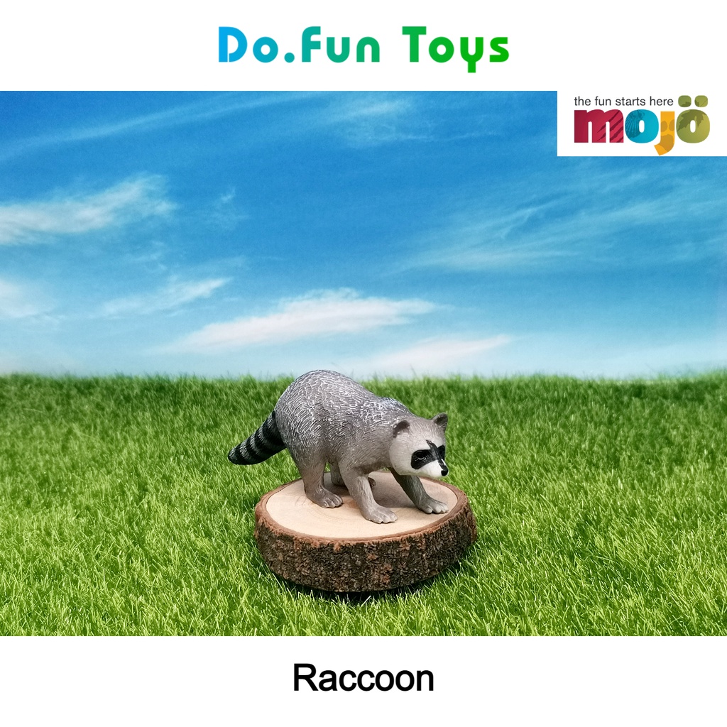 Jual MOJO Animal Figurine | RACCOON / Mainan Miniatur Binatang Rakun ...