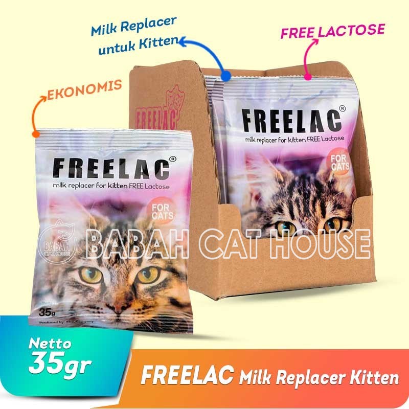 Jual FREELAC Susu Anak Kucing Kitten Milk Sachet Free Laktosa Untuk ...