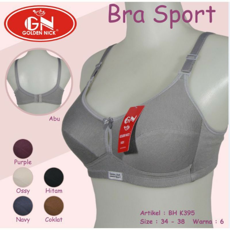 Jual BH GOLDEN NICK K395 | Bra Golden Nick Busa Tipis Tanpa Kawat Kancing Dua | Shopee Indonesia