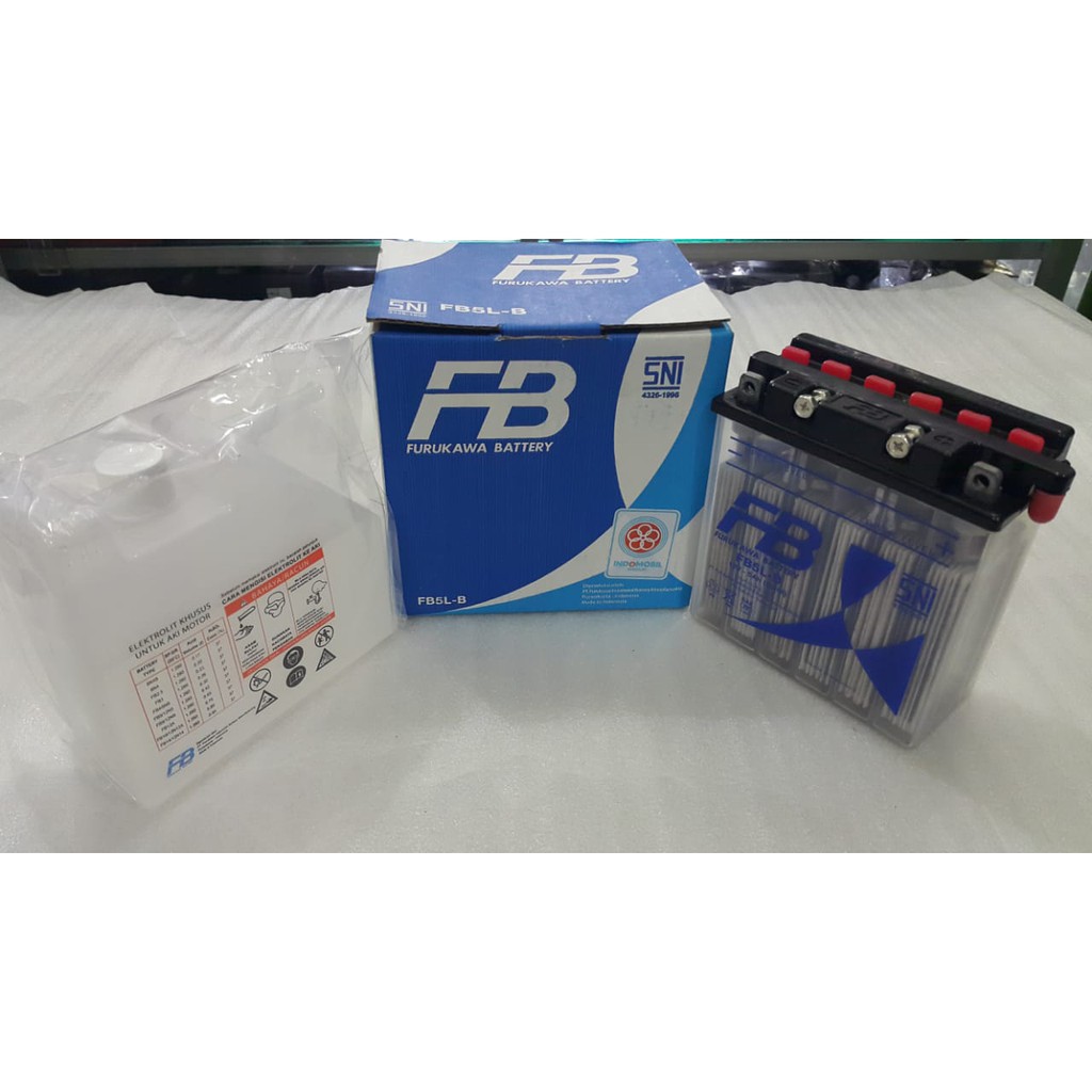 Jual Aki Basah FB FURUKAWA BATTERY FB5L-3B KIT 12V 5Ah | Shopee Indonesia