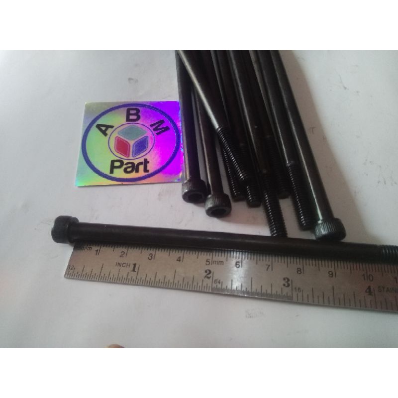 Jual Baut L Baja Hitam m6 x 110 atau Baut 10 Panjang 11cm | Shopee Indonesia