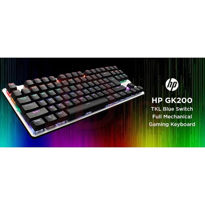 Jual HP GK200 TKL 87 Rainbow Gaming Keyboard Blue Switc | Shopee Indonesia