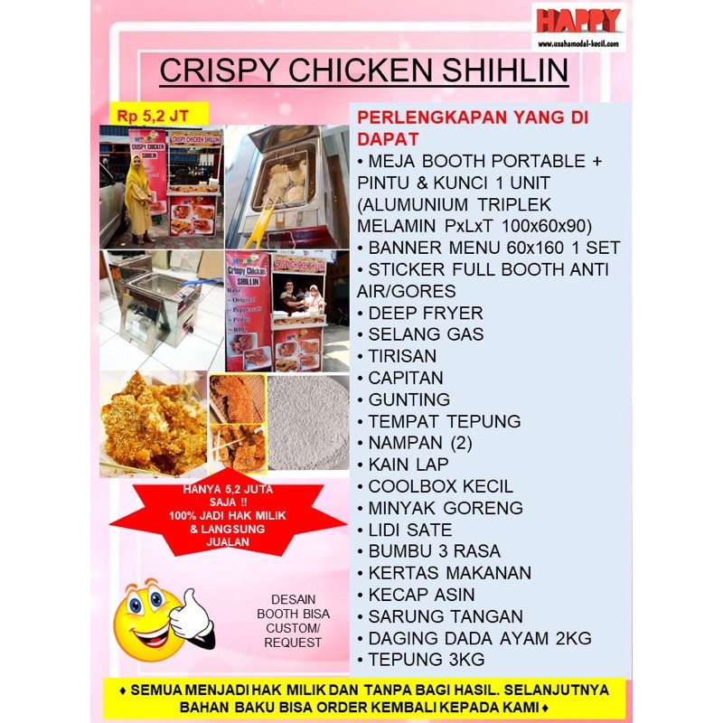 Jual PAKET USAHA FRANCHISE MAKANAN CRISPY CHICKEN SHIHLIN KEKINIAN ...