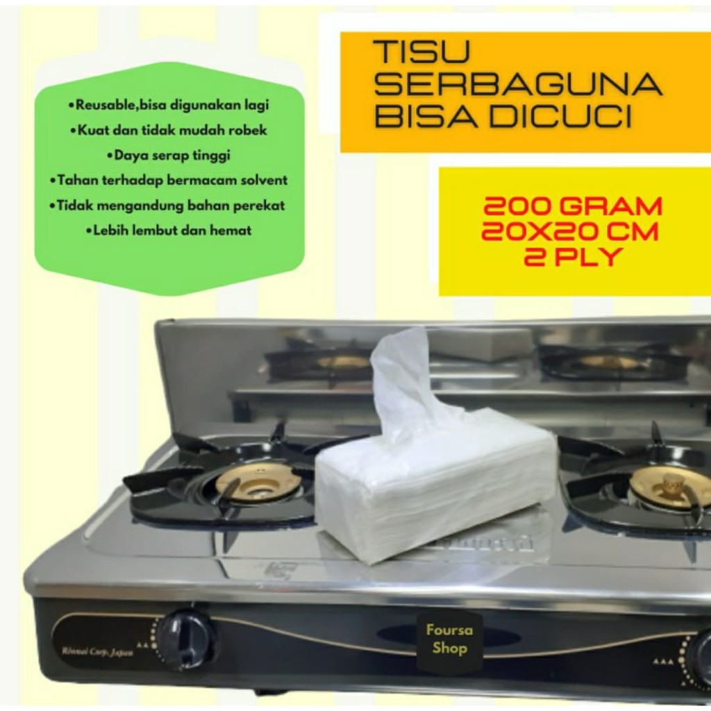 Jual Tissue Serbaguna Tissue Ajaib Tissue kompor bisa di cuci | Shopee ...