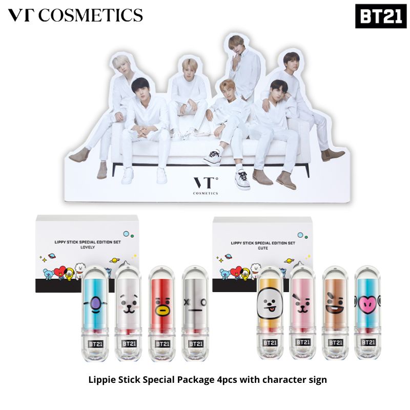 Jual VT COSMETICS X BT21 Lippie Stick Special Edition + FREE PLASTIK BTS + POSTCARD [ ED APRIL ...