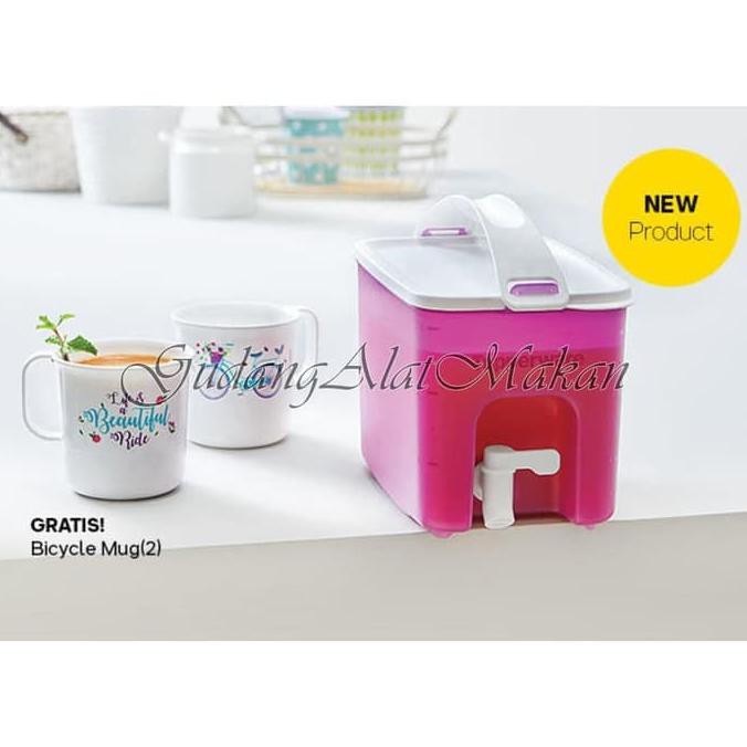 Jual Dijual Tupperware Click To Go Beverage Dispenser Limited | Shopee ...