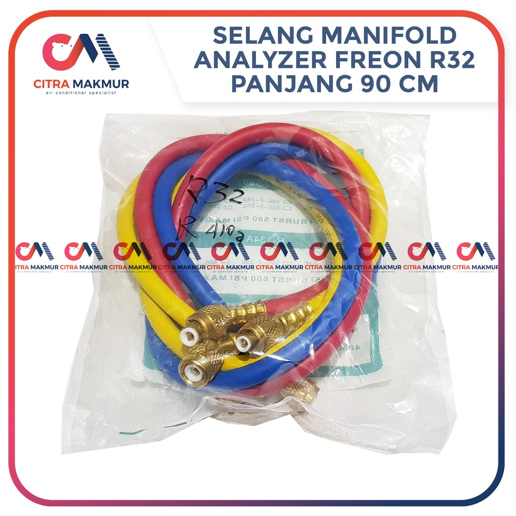 Jual Selang Manifold R32 R410 R410a 90 cm Set Pengisian Freon manifol r ...
