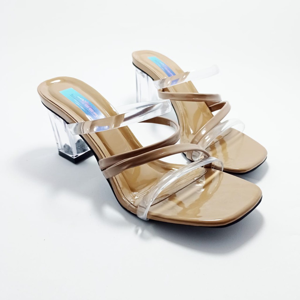 Jual Heels kaca jelly by mavis | Shopee Indonesia