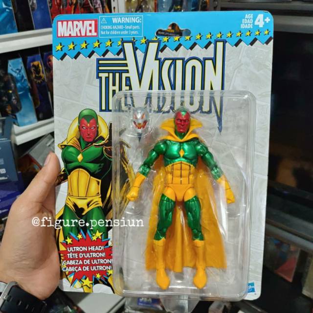 Jual HASBRO MARVEL LEGENDS AVENGERS VINTAGE SERIES THE VISION ORIGINAL ...
