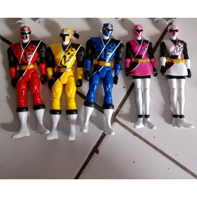 Jual Mainan figure power rangers ninja steel set bandai | Shopee Indonesia
