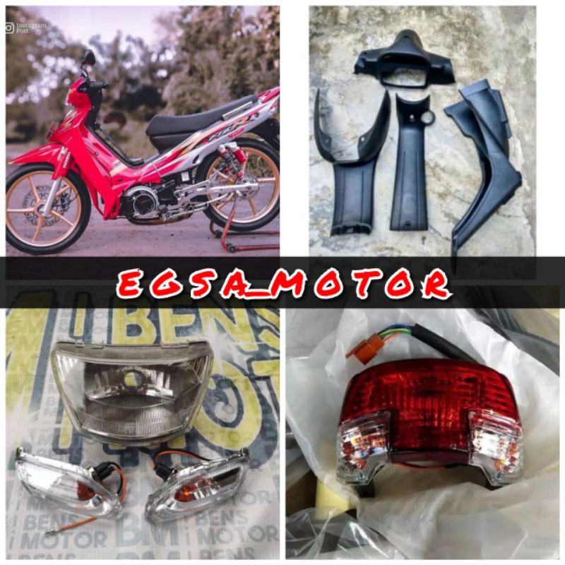 Jual full body kasar halus + lampu² Yamaha F1ZR/fizr warna merah silver ...