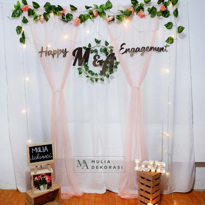 Jual DEKORASI LAMARAN BACKDROP NIKAHAN PHOTOBOOTH DIY PAKET PESTA MULIA ...
