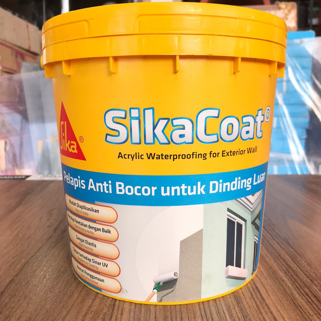 Jual SikaCoat Waterproofing 4 Kg - Pelapis Anti Bocor Sika Coat ...