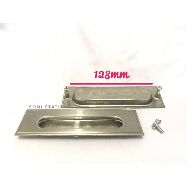 Jual handle tanam petak stainless ukuran 128mm | Shopee Indonesia