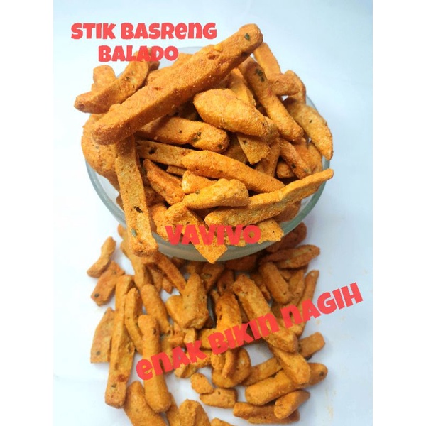Jual Stik Basreng Cemilan Balado Merah Pedes 200 gram | Shopee Indonesia