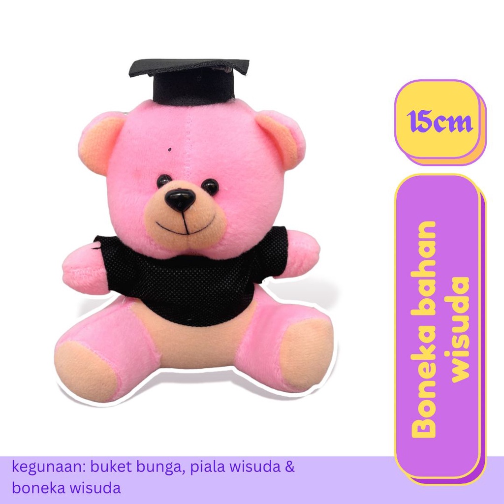 Jual boneka wisuda untuk buket bunga dan piala wisuda bentuk beruang teddy bear | Shopee Indonesia