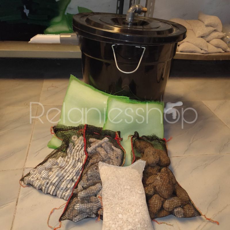 Jual EMBER BIO FILTER DOUBLE EMBER + MEDIA FILTER 6 ITEM | Shopee Indonesia