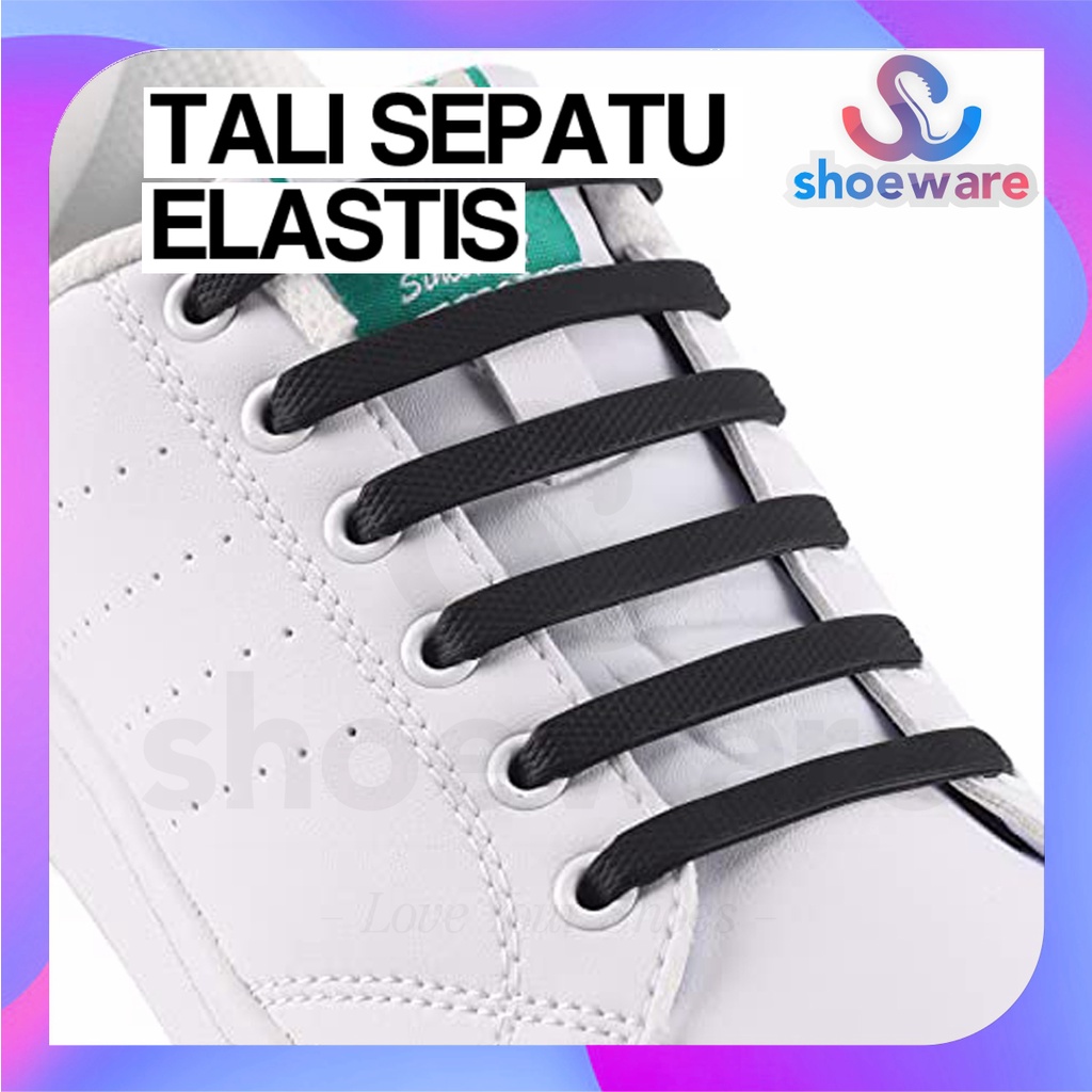 Jual Tali Sepatu Elastis Silicone Praktis Tanpa Ikat Mudah | Shopee ...