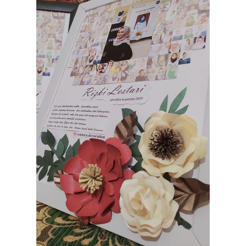 Jual BINGKAI BUNGA / FLOWER FRAME / PAPER FLOWER / BINGKAI BUNGA KERTAS ...