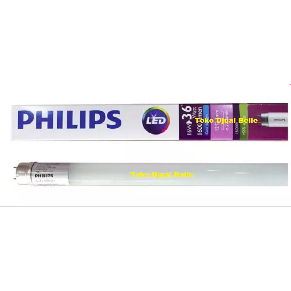 Jual PHILIPS Ecofit 16 W LED Tube T8 1200 mm 1600 Lumen (Pengganti TL-D 36 W) | Shopee Indonesia