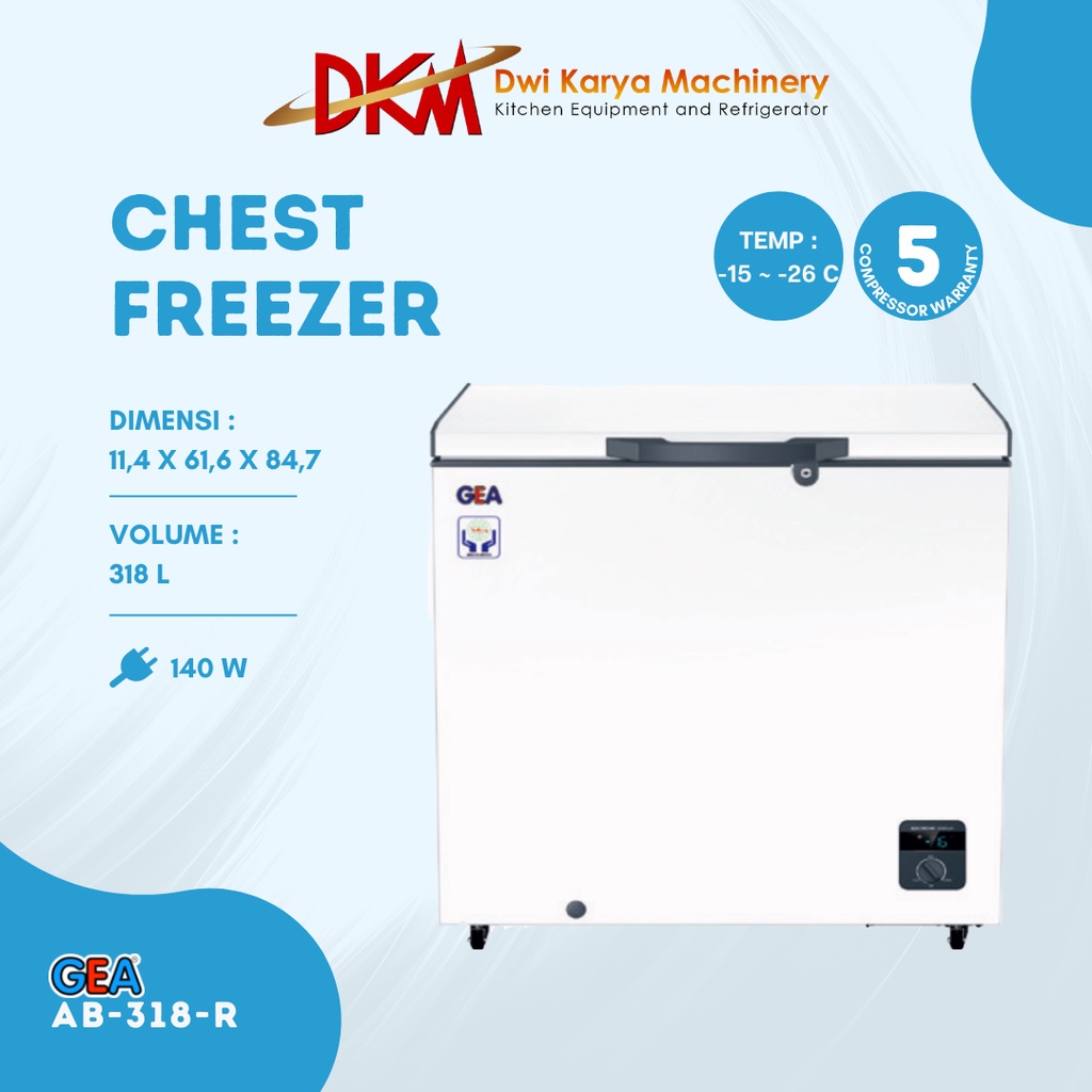 Jual Chest Freezer GEA AB-318R / AB 318 R Freezer Daging 318 Liter ...