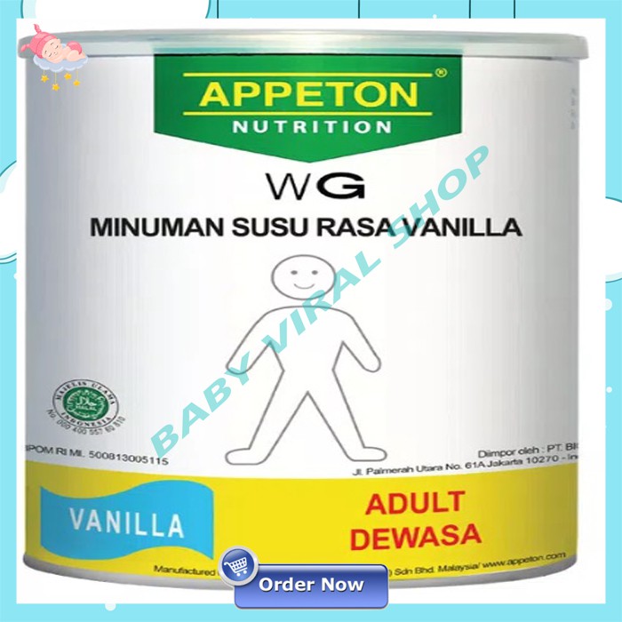 Jual Appeton Weight Gain Rasa Vanila 450gr Susu Appeton WG Vanilla ...