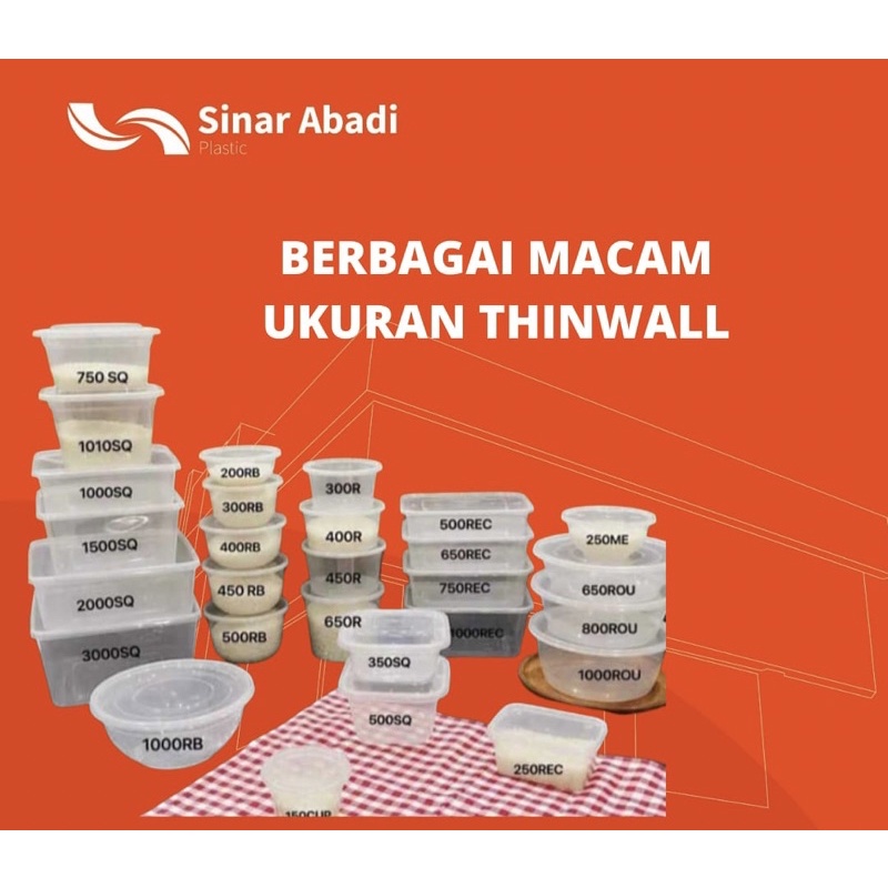 Jual Thinwall 1000ml SQ DM | Shopee Indonesia Jual Thinwall 1000ml SQ DM | Shopee Indonesia