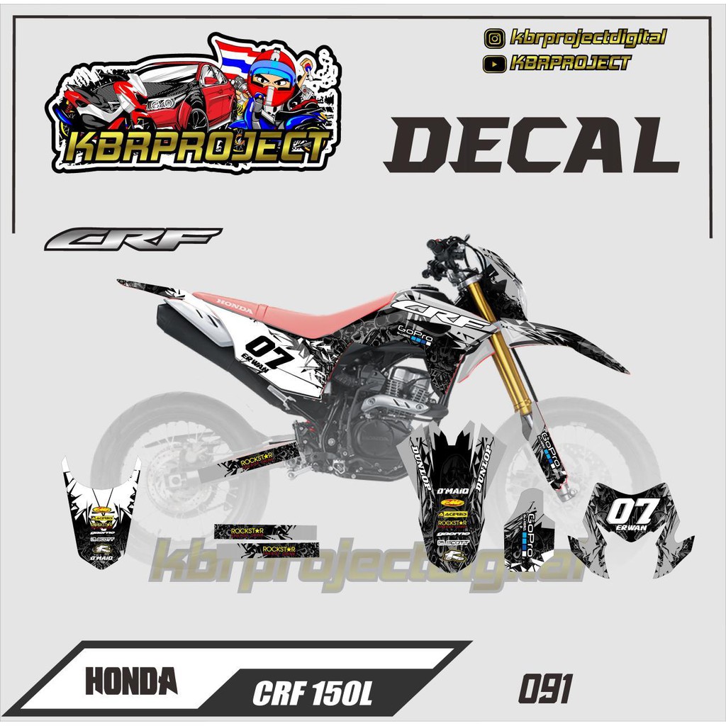 Jual stiker CRF Decal Sticker CRF 150L Fullbody Bebas Custom Desain ...