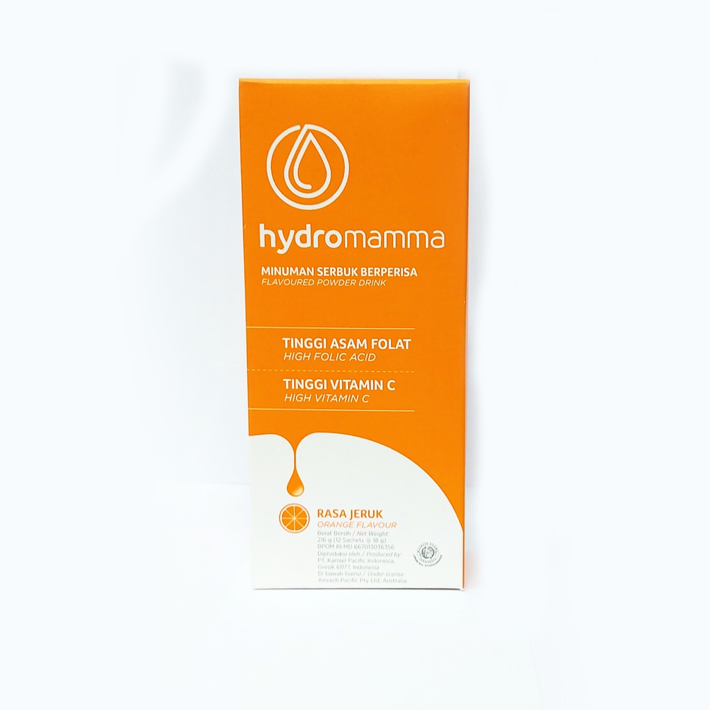 Jual 1 BOX Hydromamma ORANGE Folic Acid Vitamin C Hydromama Hydro Mamma ...