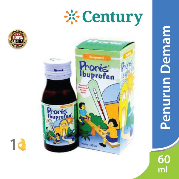 Jual Proris Suspensi 60 ml Rasa Jeruk / Ibuprofen / Penurun Panas Anak ...