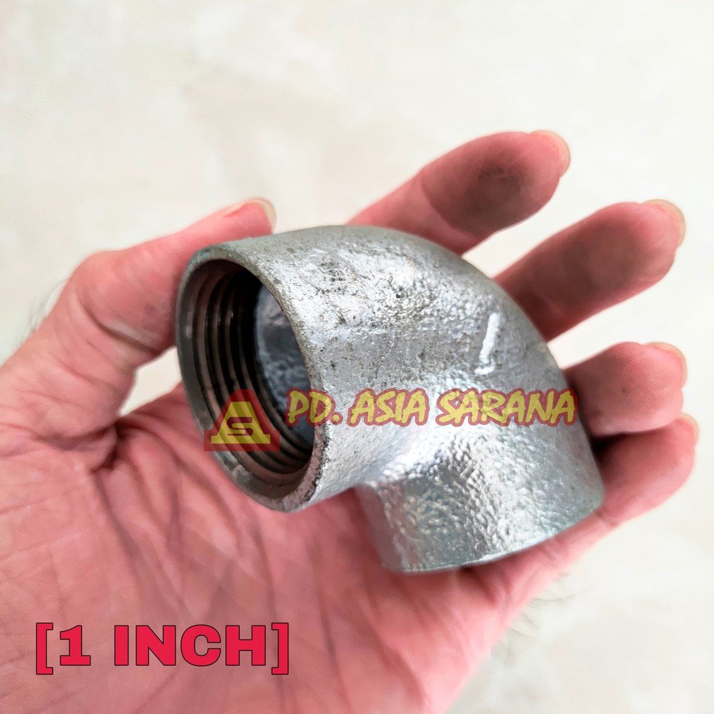 Jual [1 Inch] Elbow Keni Pipa Besi Galvanis SNI Sambungan Drat Dalam 1 ...