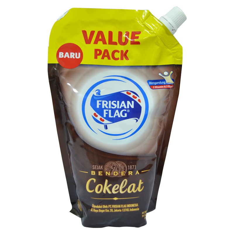 Jual FRISIAN FLAG BENDERA SKM KRIMER RASA COKLAT POUCH 560GR | Shopee ...