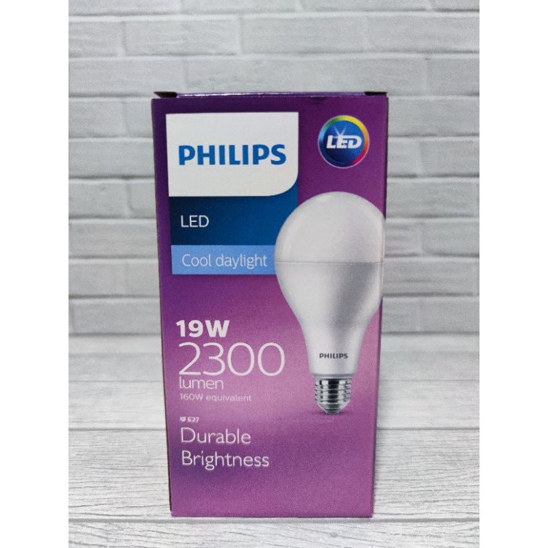 Jual lampu led philips 19w 19 watt cahaya putih Cool daylight cooldaylight | Shopee Indonesia