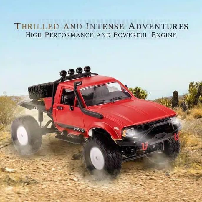 Jual WPL C14 C-14 RTR 1:16 2.4G 2CH 4WD Mini Off-road RC Semi-truck - Merah | Shopee Indonesia