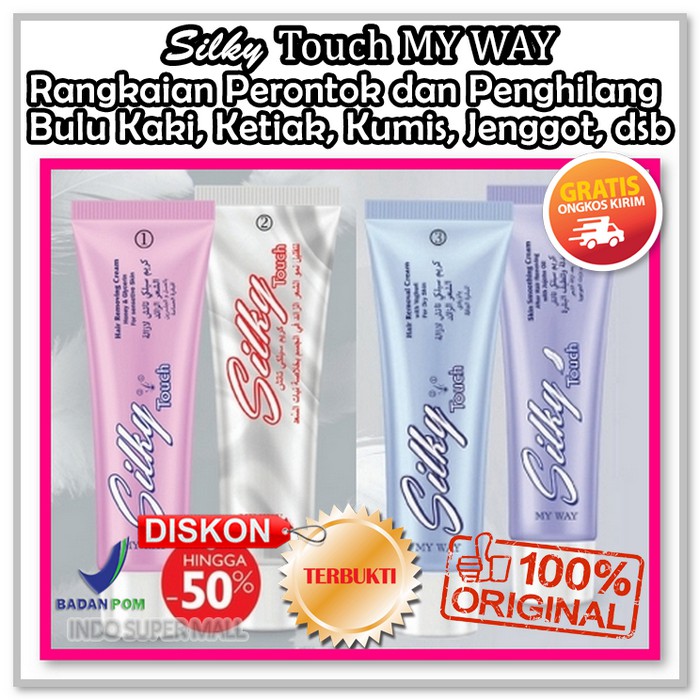 Jual Krim Perontok dan Penghilang Bulu Silky Touch MY WAY untuk ...