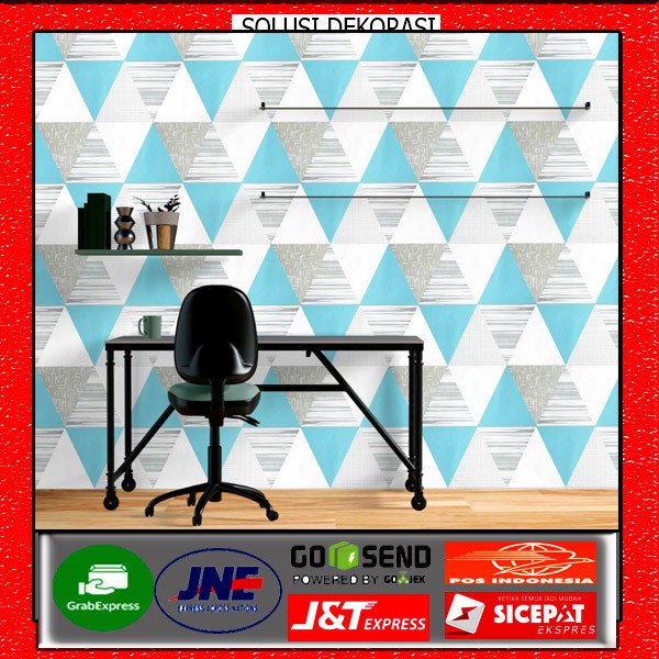 Jual Wallpaper Stiker Dinding / 8M x 45CM / Bahan PVC Anti Air / Motif ...