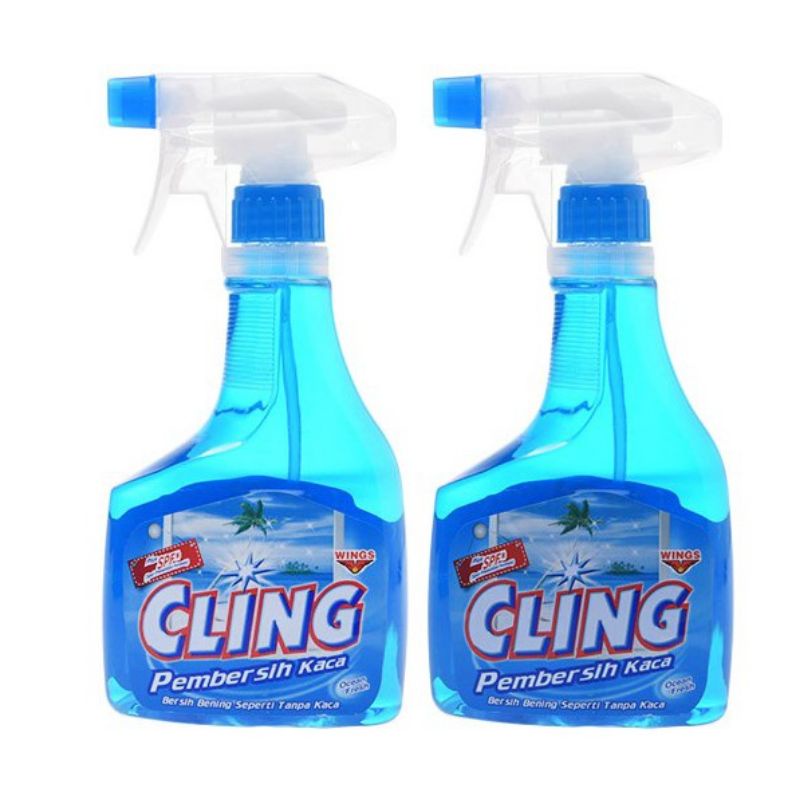 Jual CAIRAN PEMBERSIH KACA CLING BOTOL SPRAY 425 ML GLASS CLEANER ...