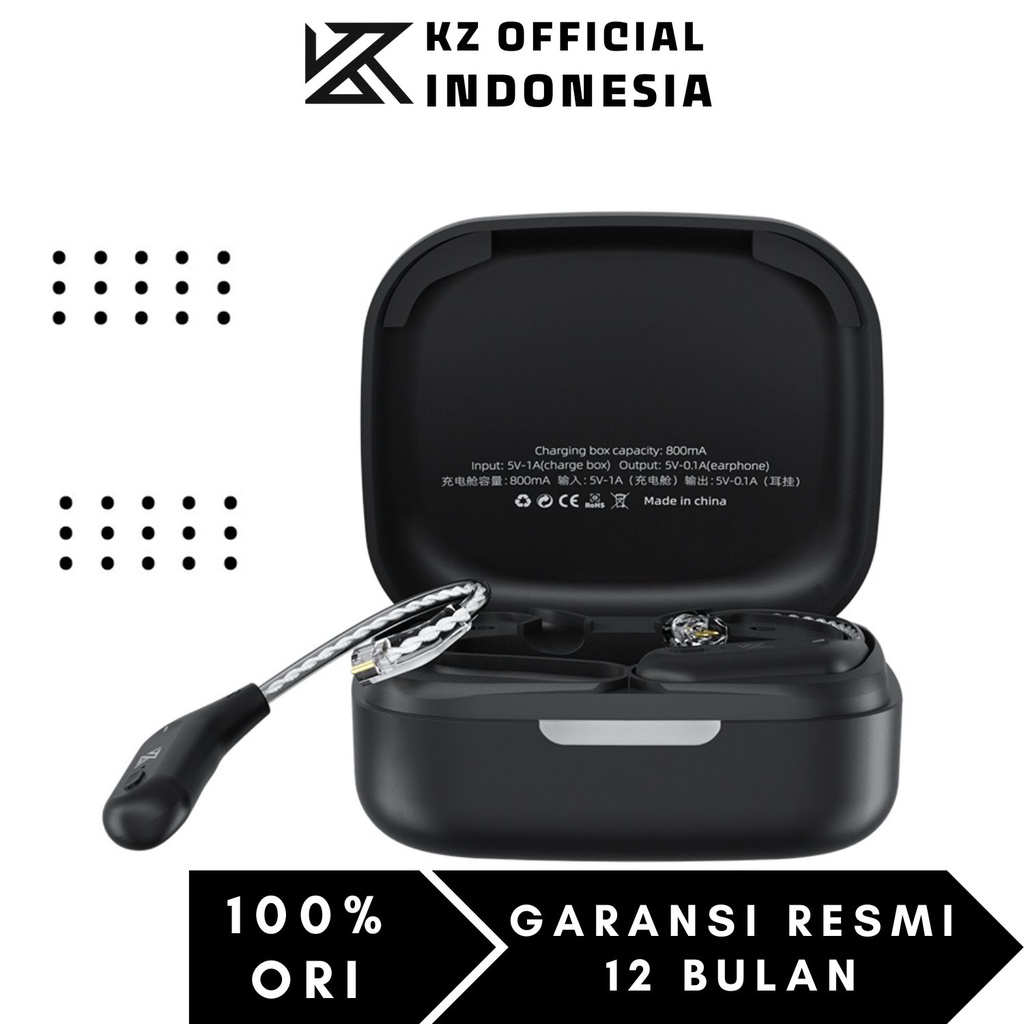 Jual KZ AZ09 HD Earhook Bluetooth Adapter AAC | Shopee Indonesia