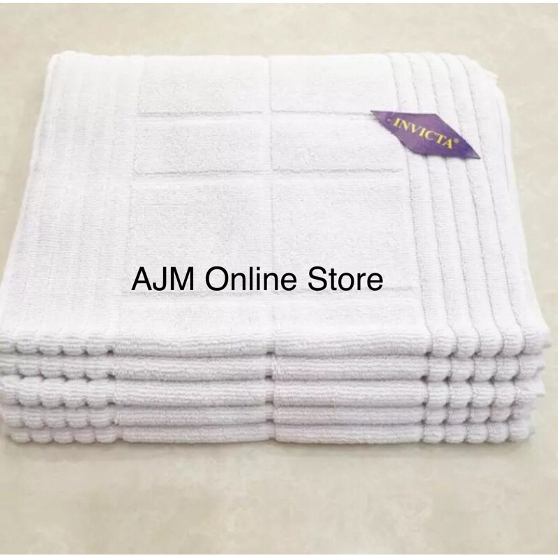 Jual keset kaki handuk putih 40x60 cm hotel | Shopee Indonesia