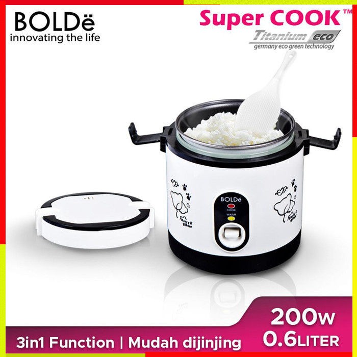Jual RICE COOKER BOLDE SUPER COOK 0.6L PENANAK NASI RICECOOKER MAGIC ...