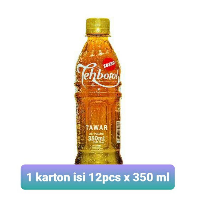 Jual Teh Botol Sosro Rasa Tawar 350ml 1 karton isi 12pcs | Shopee Indonesia